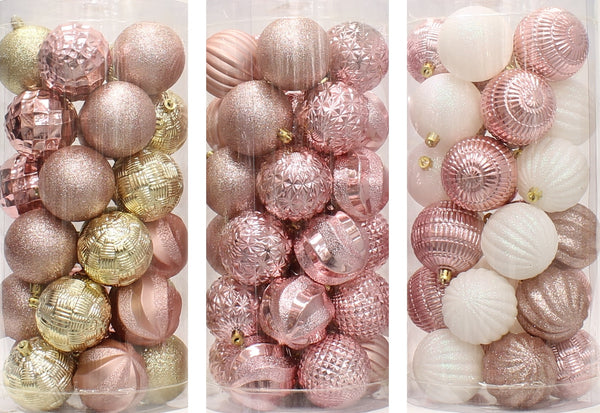 70MM Gold Rose Gold Ornaments Shatterproof Ornaments American Sale