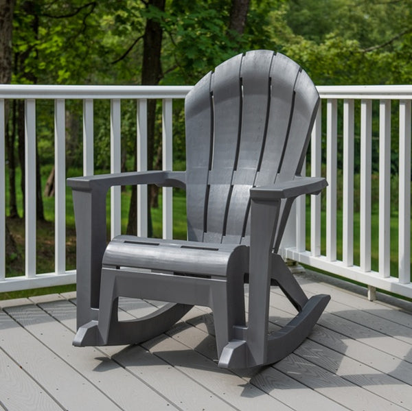 Adams big easy gray polypropylene adirondack chair store