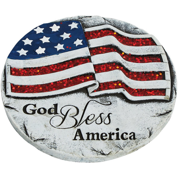 Patriotic Stepping Stone | Outdoor Fourth of July Decorations ...