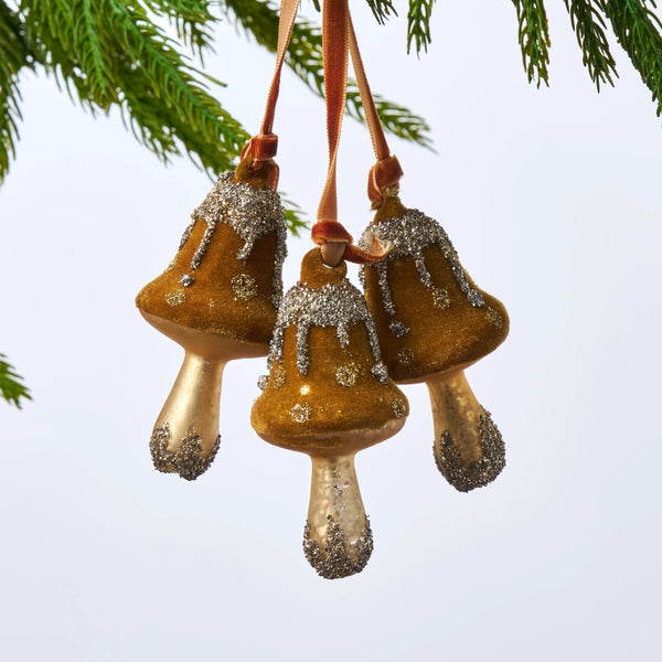 Triple Mushroom Glass Ornament | Unique Christmas Ornaments – American Sale