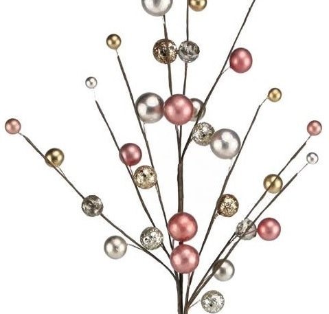 25" Glittered Ball Diamond Spray (Mulberry/Gold/Champagne) – American Sale