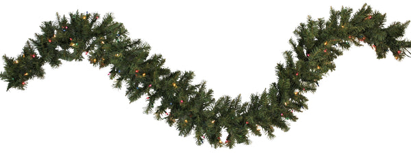 9' New Carrington Pre-Lit Artificial Garland | Garlands with Lights ...