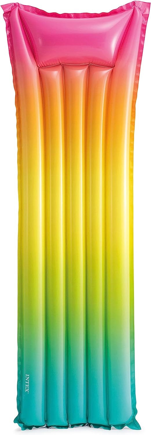 Rainbow Ombre Pool Mat | Pool Lounges | Intex Pool Inflatables ...