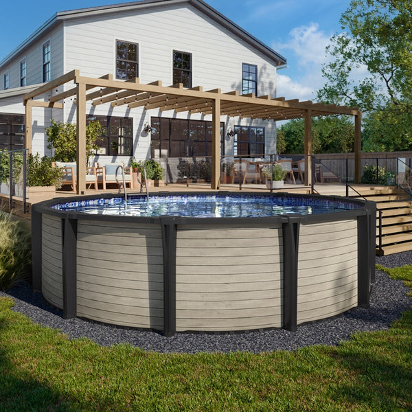 54" Resin Above Ground Swimming Pool | Backyard Pools for Sale ...