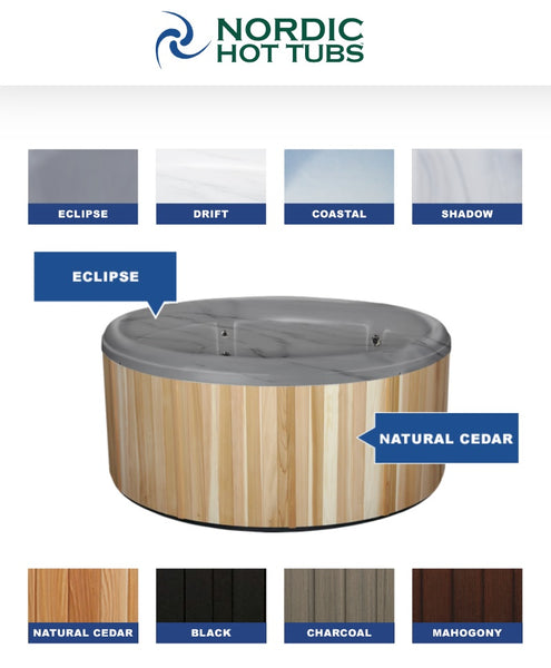 Crown II Classic Series Nordic Hot Tub | Round Hot Tubs | 5 Person Tubs ...