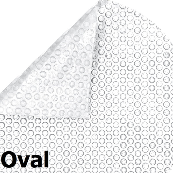 Clear Oval 12 mil Commercial Grade Above Ground Pool Solar Cover ...