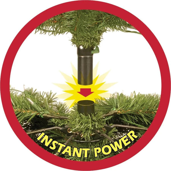 Spruce Dual LED PowerConnect Pre-Lit Artificial Christmas Tree ...