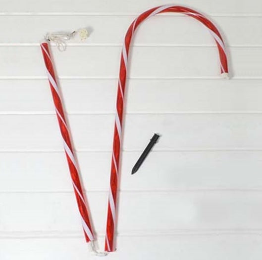 Candy Cane Pathway Stake | Candy Cane Christmas Lights | Xmas Decor ...