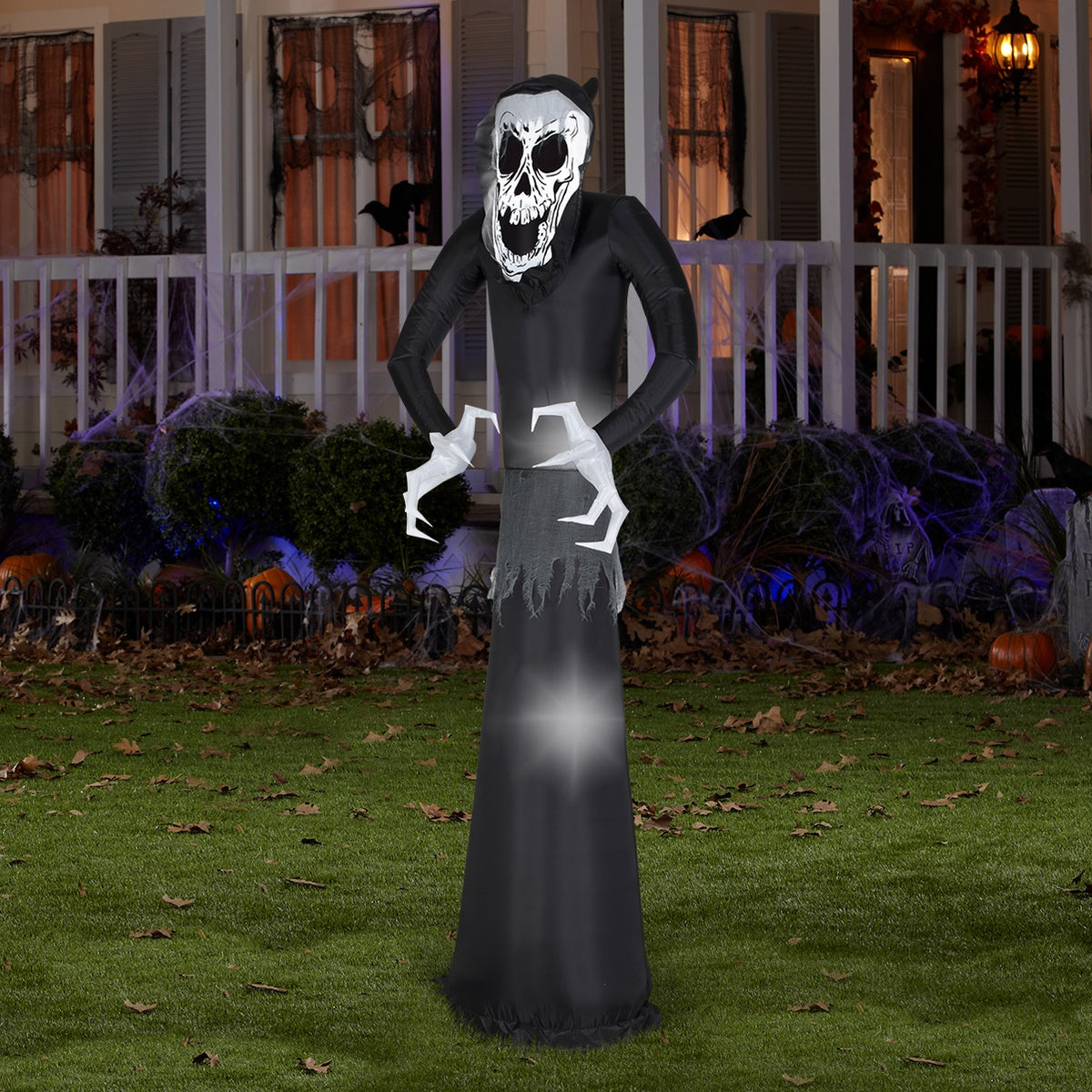 7' Airblown® Inflatable Welcome Reaper by Gemmy | Inflatables ...