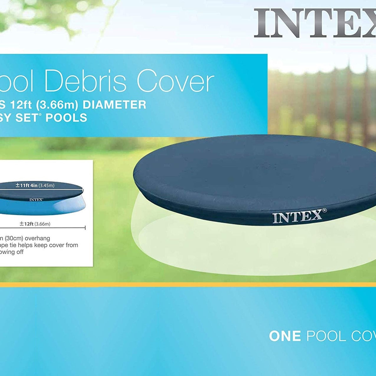 12'x12" Easy Set Inflatable Pool Cover from Intex | Intex Pool Covers ...