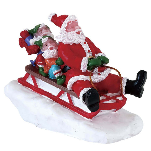 Santa's Wonderland Figurine: Sledding With Santa #72549 – American Sale