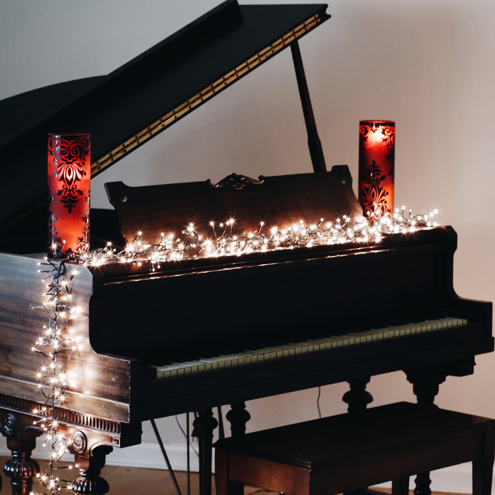 1504 LED Twinkling Cluster Rice Christmas Lights | Christmas Rice ...