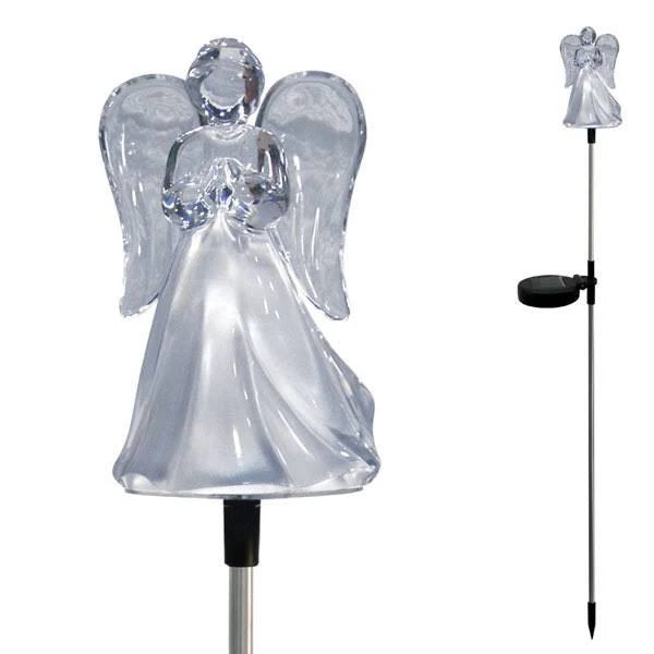 Solar Angel LED Garden Stake | 1 Solar Angel LED Stake | Angel Stakes ...