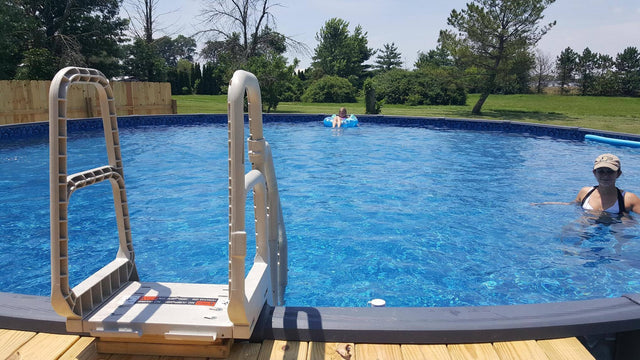 Pool Ladders | Main Access Smart Step System | Above Ground Ladders ...