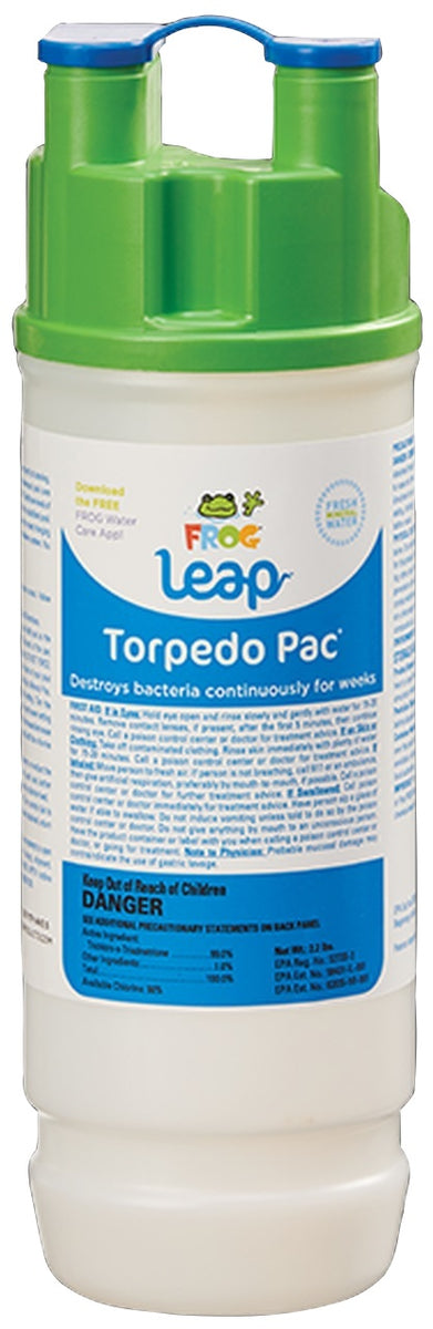 FROG Pool Chemicals | Leap Sanitizing System Chlorine Torpedo Pac ...