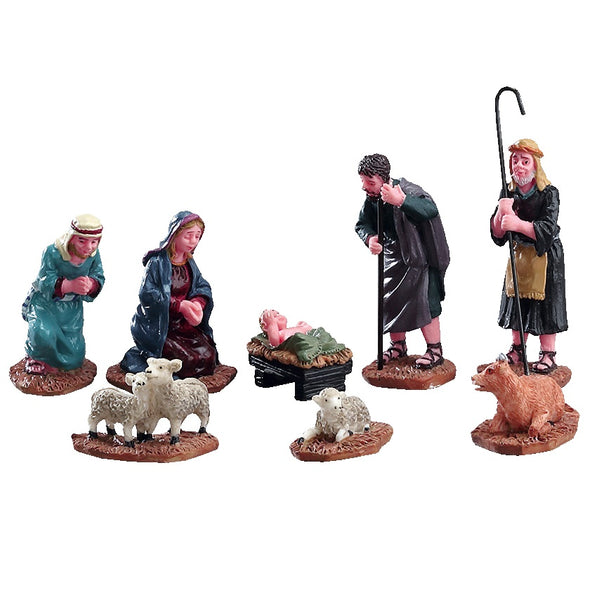 Lemax General Collectible Figurines: Nativity Figurines, Set of 8 #923 ...