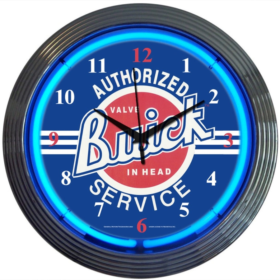 Neonetics GM Buick Service Neon Clock | Neon GM Buick Service Clock ...