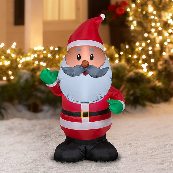 Inflatable African American Santa | Inflatable Black Santa | Xmas Decor ...