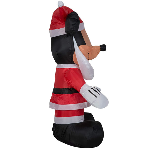 Mickey Mouse with Santa Beard Inflatable Disney Holiday Decor ...