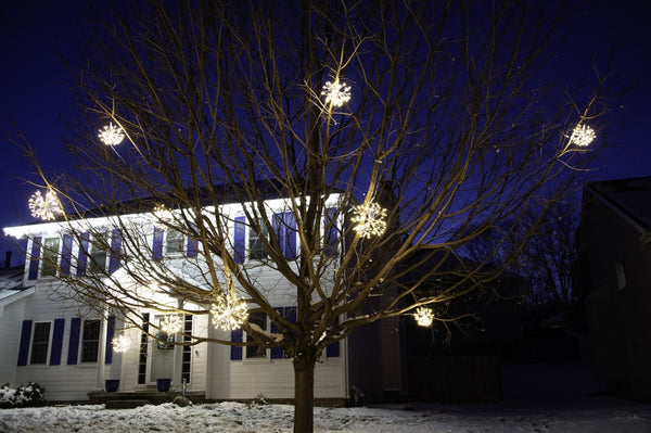 3D Shimmering Sphere | Easy Christmas Decorating | Outdoor Lights ...