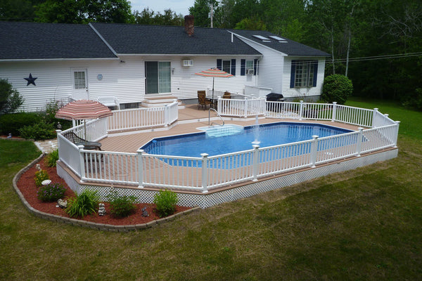 Inground or Semi-Inground Oval Pools | Affordable Inground Pools ...