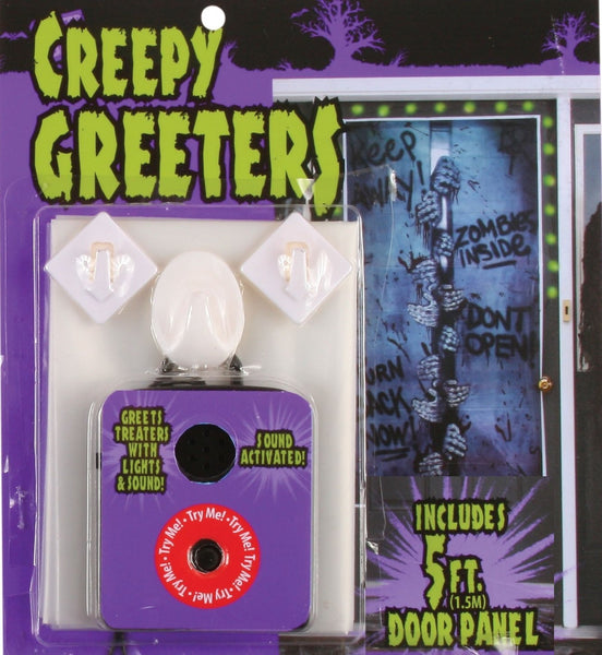 Creepy Greeter Door Panel Cover | Halloween Decorations | Scary Decor ...